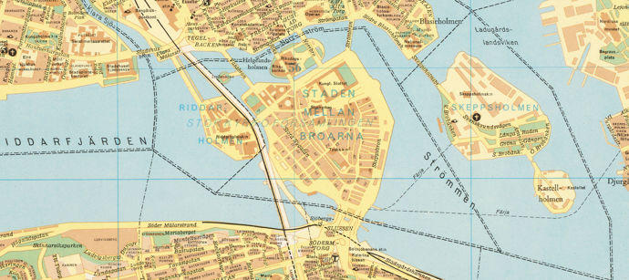 Karta "Spånga k:a" år 1954 - Stockholmskällan