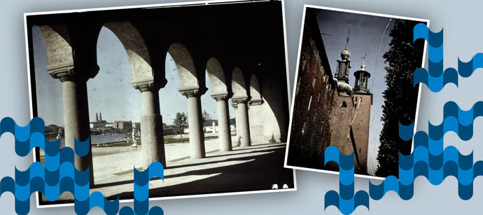 Ritning "Stockholms stadshus. Fasad mot öster." (uppmätningsritning ...