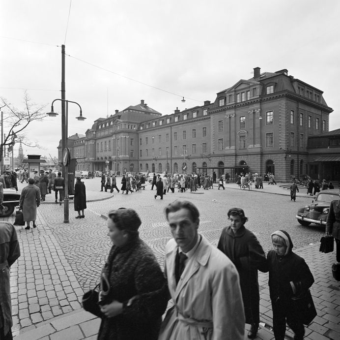 Vasagatan, Vasaplan och Centralstationen - Stockholmskällan