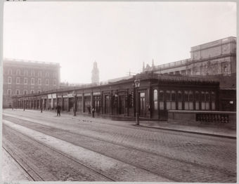 Norrbro, Stockholm, kvällsbild - Stockholmskällan