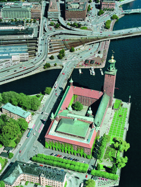 Ritning "Stockholms stadshus. Situationsplan." (uppmätningsritning 1923 ...