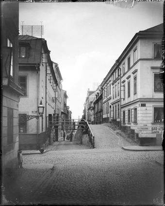 Trappanordning i Hornsgatan vid Bellmansgatan 1907 - Stockholmskällan
