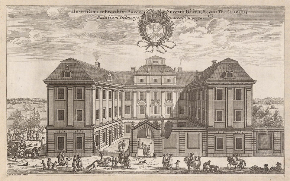 Seved Bååts palats i Stockholm från väster - Stockholmskällan