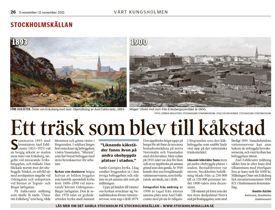 Utsikt från Eriksbergsområdet. Norra Real till vänster och husen vid ...