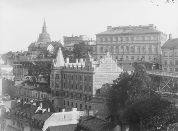 Mosebacke och Södra teatern sedd från norr - Stockholmskällan