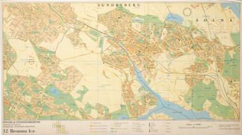 Karta "Spånga k:a" år 1954 - Stockholmskällan