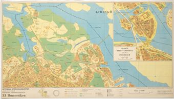 Karta "Spånga k:a" år 1954 - Stockholmskällan