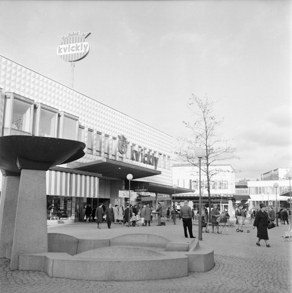 Farsta Centrum år 1964 - Stockholmskällan